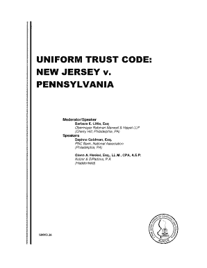 Fillable Online UNIFORM TRUST CODE: Fax Email Print - pdfFiller