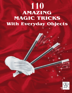 Fillable Online MAGIC TRICKS Fax Email Print - pdfFiller