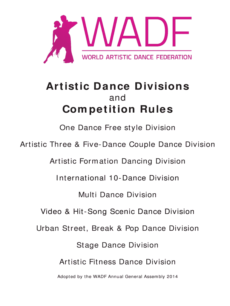 Fillable Online Artistic Dance Divisions Fax Email Print - pdfFiller