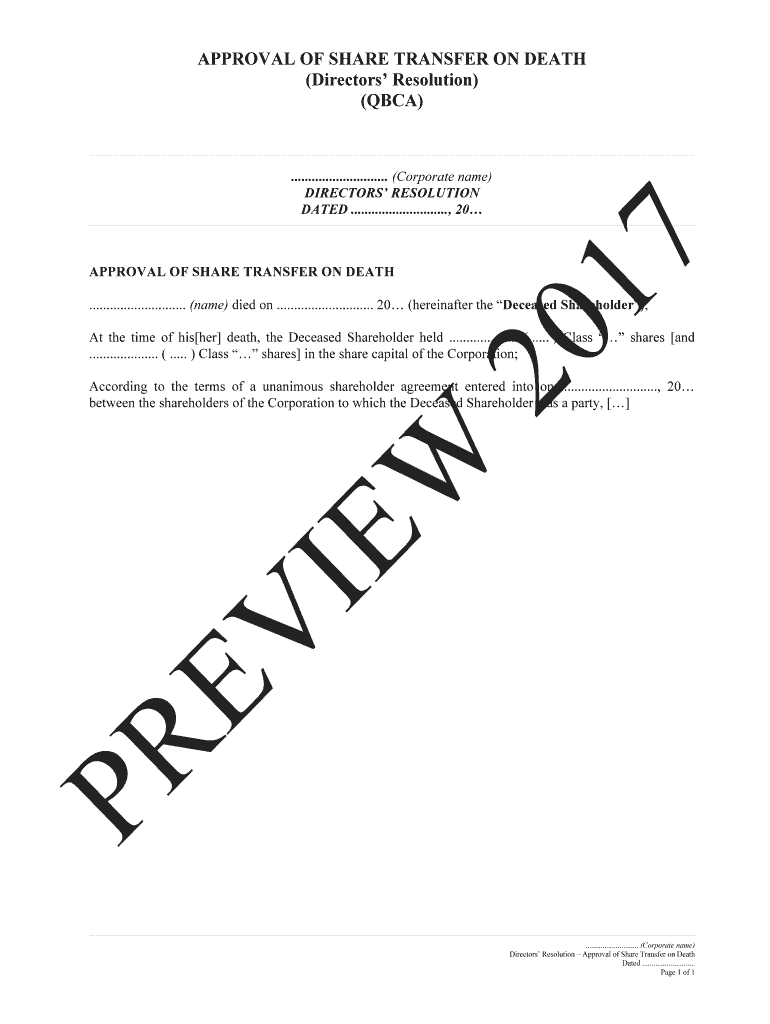 Fillable Online (Directors Resolution) Fax Email Print - pdfFiller