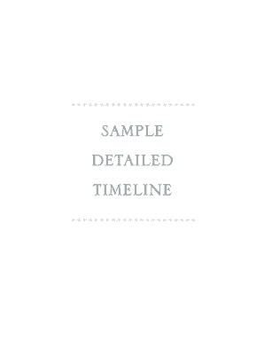 Fillable Online sample detailed timeline Fax Email Print - pdfFiller