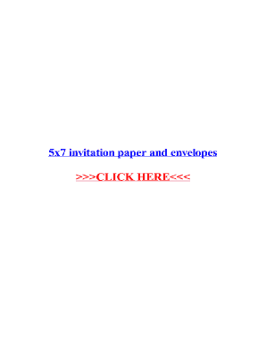 Fillable Online 5x7 invitation paper and envelopes Fax Email Print ...