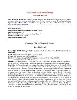 Fillable Online The Newsletter is posted on the NJIT Research Website ...