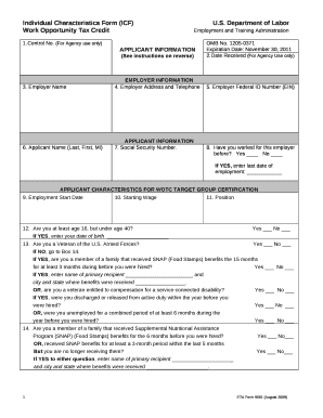 Individual Characteristics (ICF)U Doc Template | pdfFiller