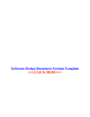 Fillable Online Software Design Document Format Template Fax Email ...