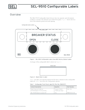 Fillable Online SEL-9510 Configurable Labels Fax Email Print - pdfFiller