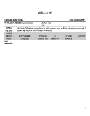 Fillable Online Course Title: Digital Design 2 Fax Email Print - pdfFiller