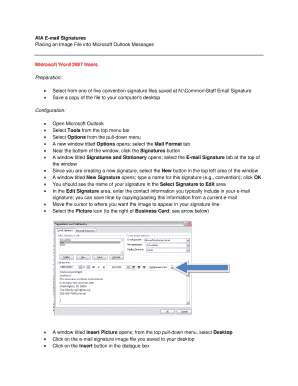 Fillable Online AIA E-mail Signatures Fax Email Print - pdfFiller