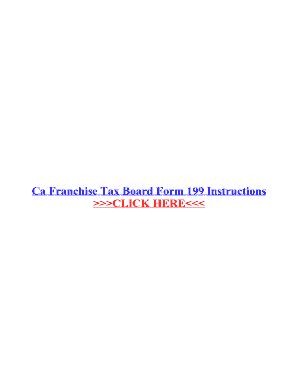 Fillable Online Ca Franchise Tax Board Form 199 Fax Email Print - pdfFiller