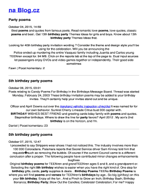 Fillable Online Party poems Fax Email Print - pdfFiller