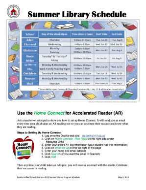 Fillable Online Use the Home Connect for Accelerated Reader (AR) Fax ...