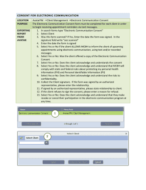 Fillable Online CONSENT FOR ELECTRONIC COMMUNICATION Fax Email Print ...