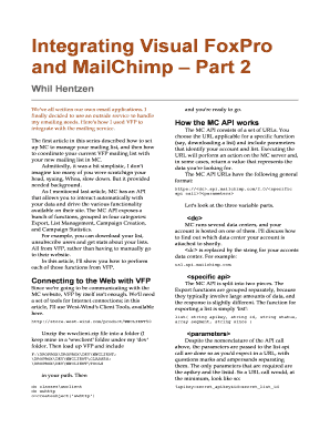 Fillable Online Integrating Visual FoxPro Fax Email Print - pdfFiller