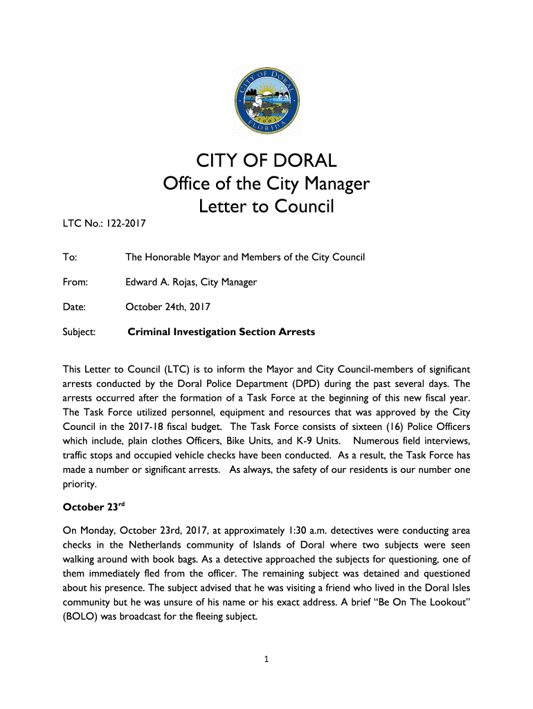 Fillable Online Letter to Council Fax Email Print - pdfFiller