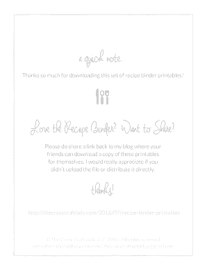 Fillable Online a quick note Fax Email Print - pdfFiller