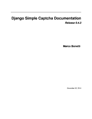 Fillable Online Django Simple Captcha Documentation Fax Email Print - pdfFiller