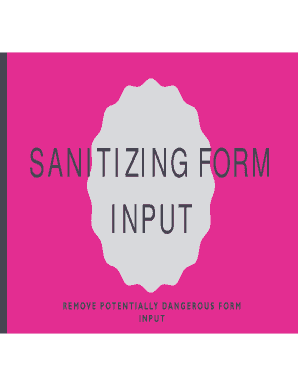 Fillable Online SANITIZING FORM Fax Email Print - pdfFiller