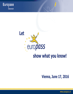 Fillable Online What is Europass Fax Email Print - pdfFiller