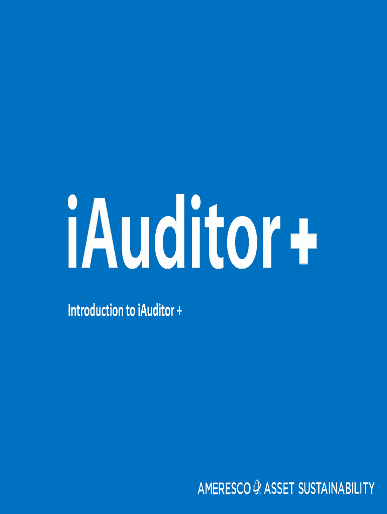 Fillable Online Introduction to iAuditor + Fax Email Print - pdfFiller