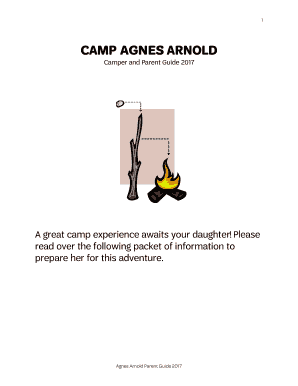Fillable Online CAMP AGNES ARNOLD Fax Email Print - pdfFiller