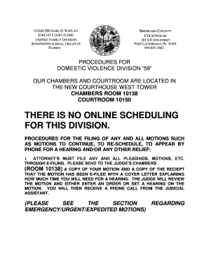 Fillable Online UNIFIED FAMILY DIVISION Fax Email Print - pdfFiller