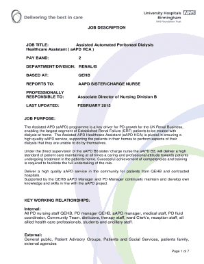Fillable Online Assisted Automated Peritoneal Dialysis Fax Email Print - pdfFiller
