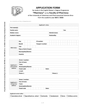 Fillable Online faf vfu for study in the English Masters Degree ...