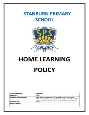 Fillable Online STANBURN PRIMARY Fax Email Print - pdfFiller