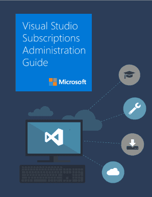 Fillable Online Visual Studio Subscriptions Administration Guide Fax ...
