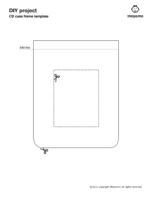 Fillable Online CD case frame template Fax Email Print - pdfFiller
