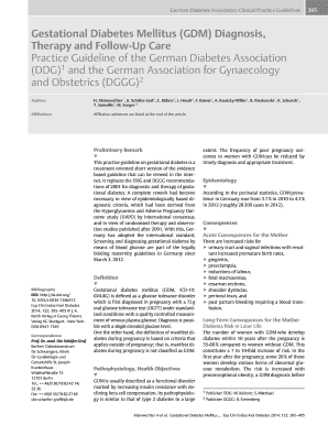 Fillable Online Gestational Diabetes Mellitus (GDM) Diagnosis, Fax ...