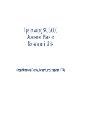 Fillable Online Tips for Writing SACS/COC Fax Email Print - pdfFiller