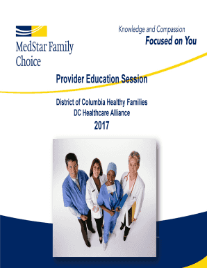 Fillable Online What is MedStar Family Choice Fax Email Print - pdfFiller