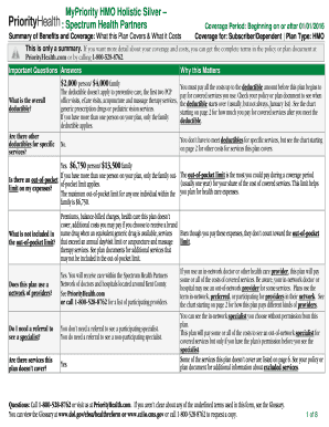 Fillable Online MyPriority HMO Holistic Silver Fax Email Print - pdfFiller