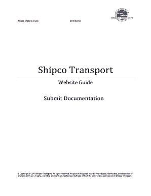 Fillable Online Shipco Website Guide Fax Email Print - pdfFiller