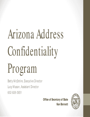 Fillable Online Arizona Address Fax Email Print - pdfFiller