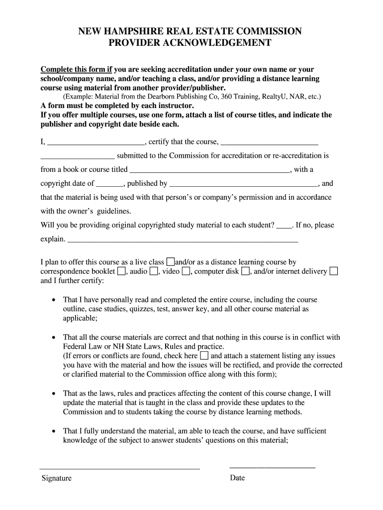 Fillable Online PROVIDER ACKNOWLEDGEMENT Fax Email Print - pdfFiller