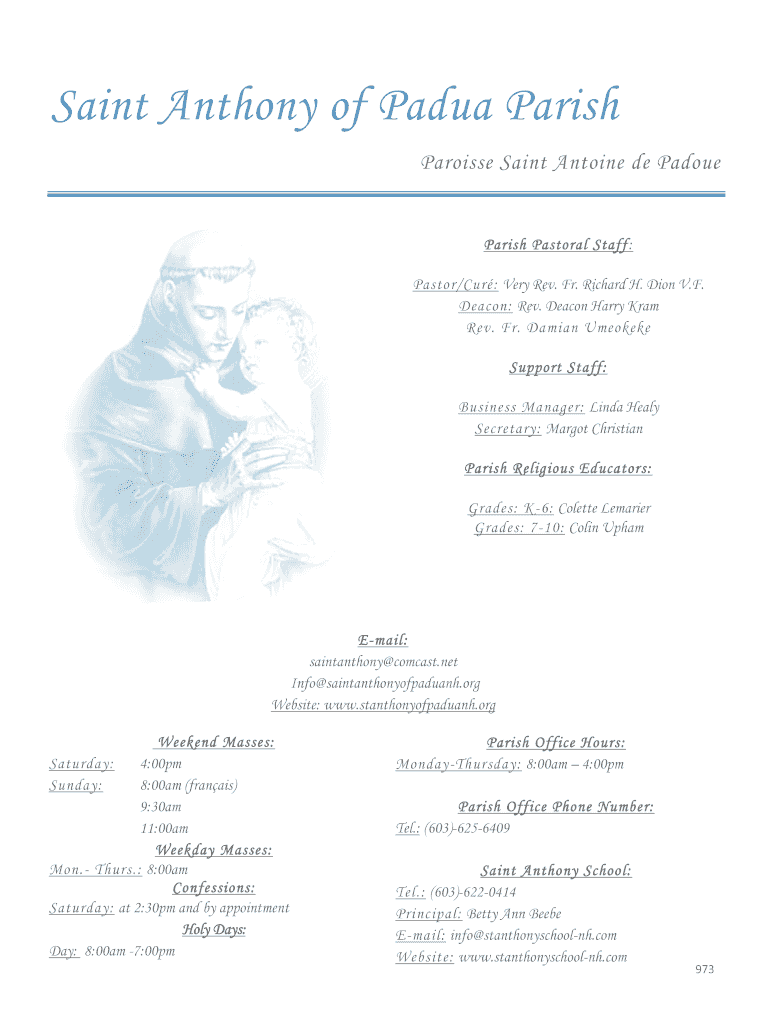 Fillable Online Deacon Harry Kram Fax Email Print - pdfFiller