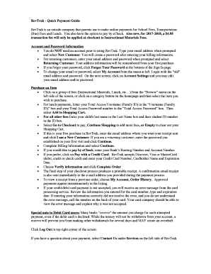 Fillable Online RevTrak - Quick Payment Guide Fax Email Print - pdfFiller