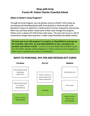 Fillable Online Shop with Scrip Fax Email Print - pdfFiller