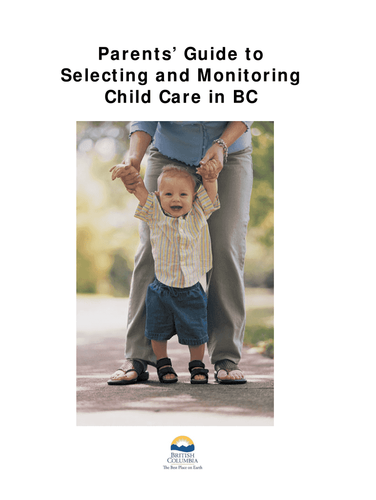 Fillable Online Child Care in BC Fax Email Print - pdfFiller