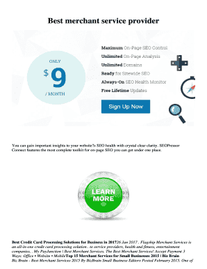 Fillable Online Best merchant service provider Fax Email Print - pdfFiller