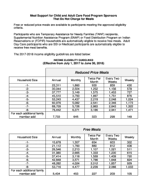Fillable Online Meal Support for Child and Adult Care Food Program ...