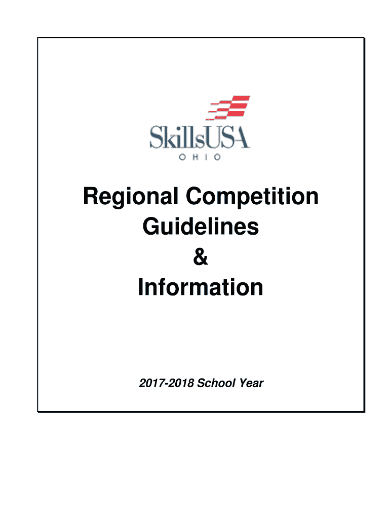 Fillable Online SkillsUSA Ohio Regional Competitions Fax Email Print ...