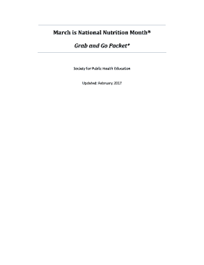 Fillable Online Grab and Go Packet* Fax Email Print - pdfFiller
