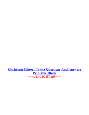 Fillable Online Christmas History Trivia Questions And Fax Email Print ...