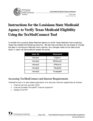 Fillable Online Instructions for the Louisiana State Medicaid Fax Email ...