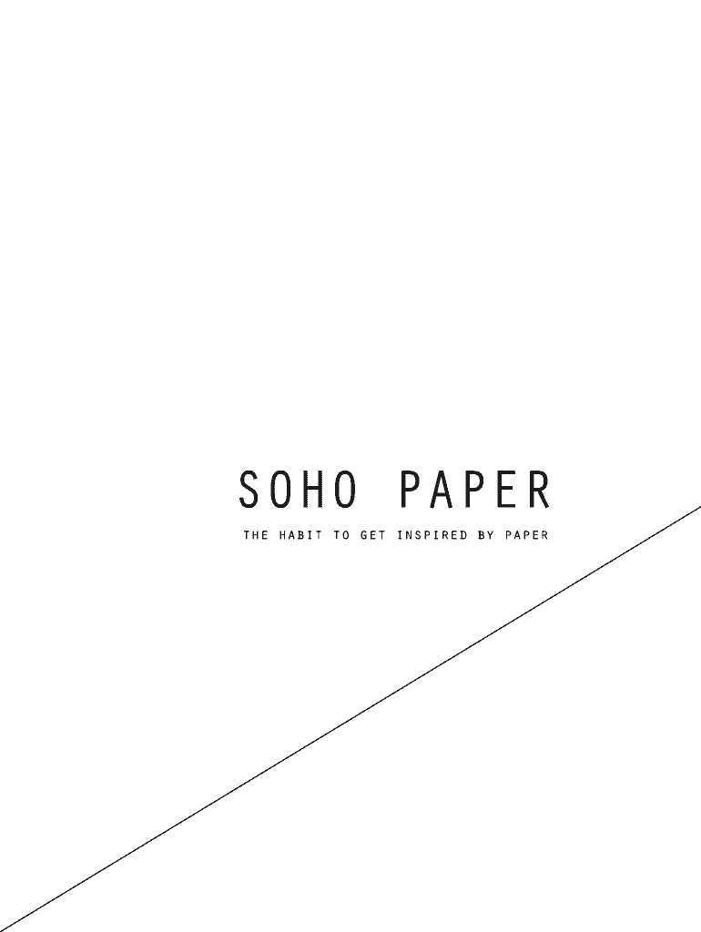 Fillable Online SOHO PAPER Fax Email Print - pdfFiller