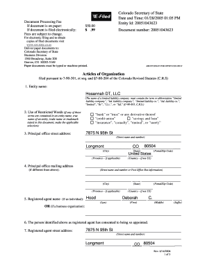 Fillable Online File a periodic report - Colorado Secretary of State ...