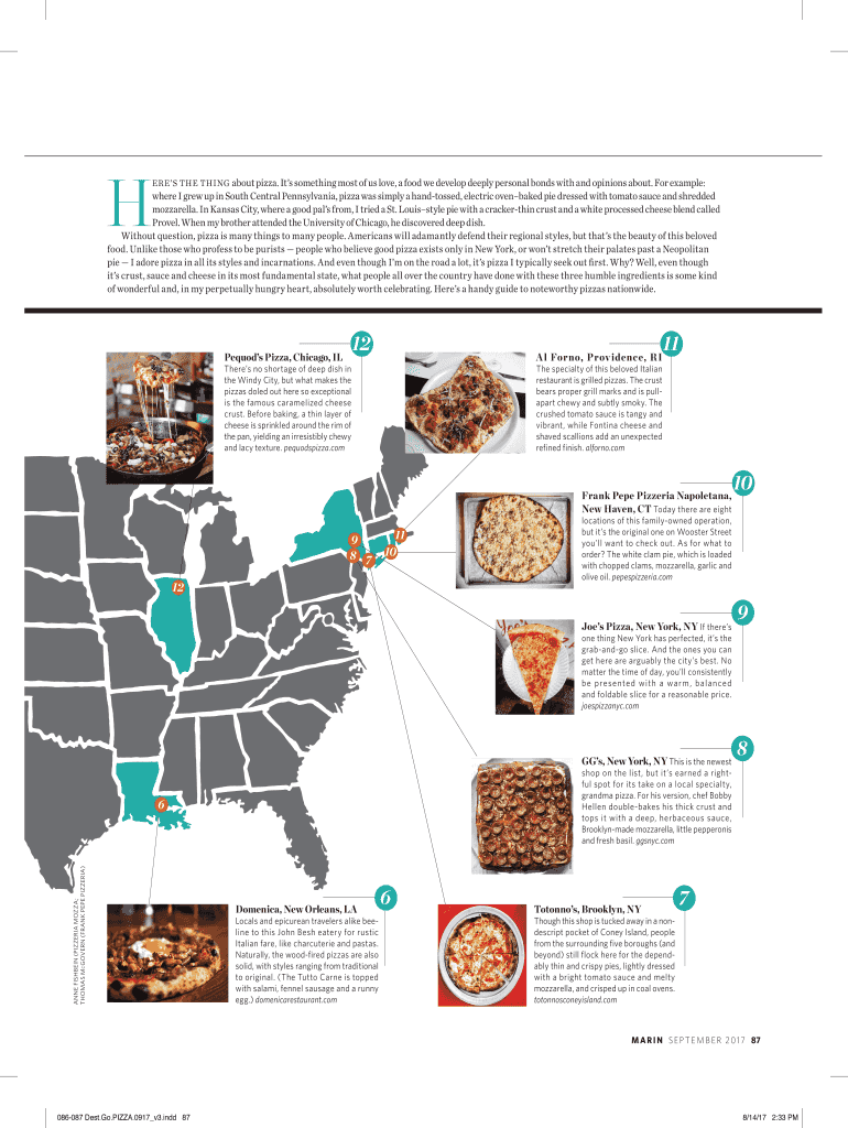 Fillable Online ERES THE THING about pizza Fax Email Print - pdfFiller